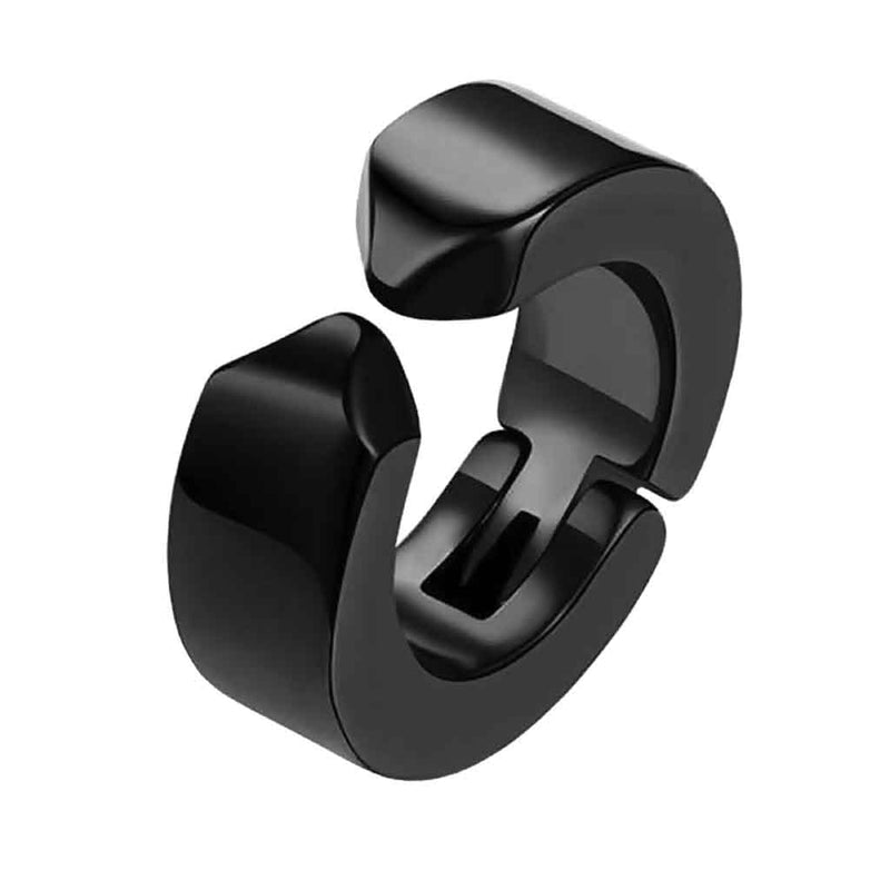 Set de Aros de Hombres Aros Mujer Aros Tunel Acero Negro $4.990 CLP